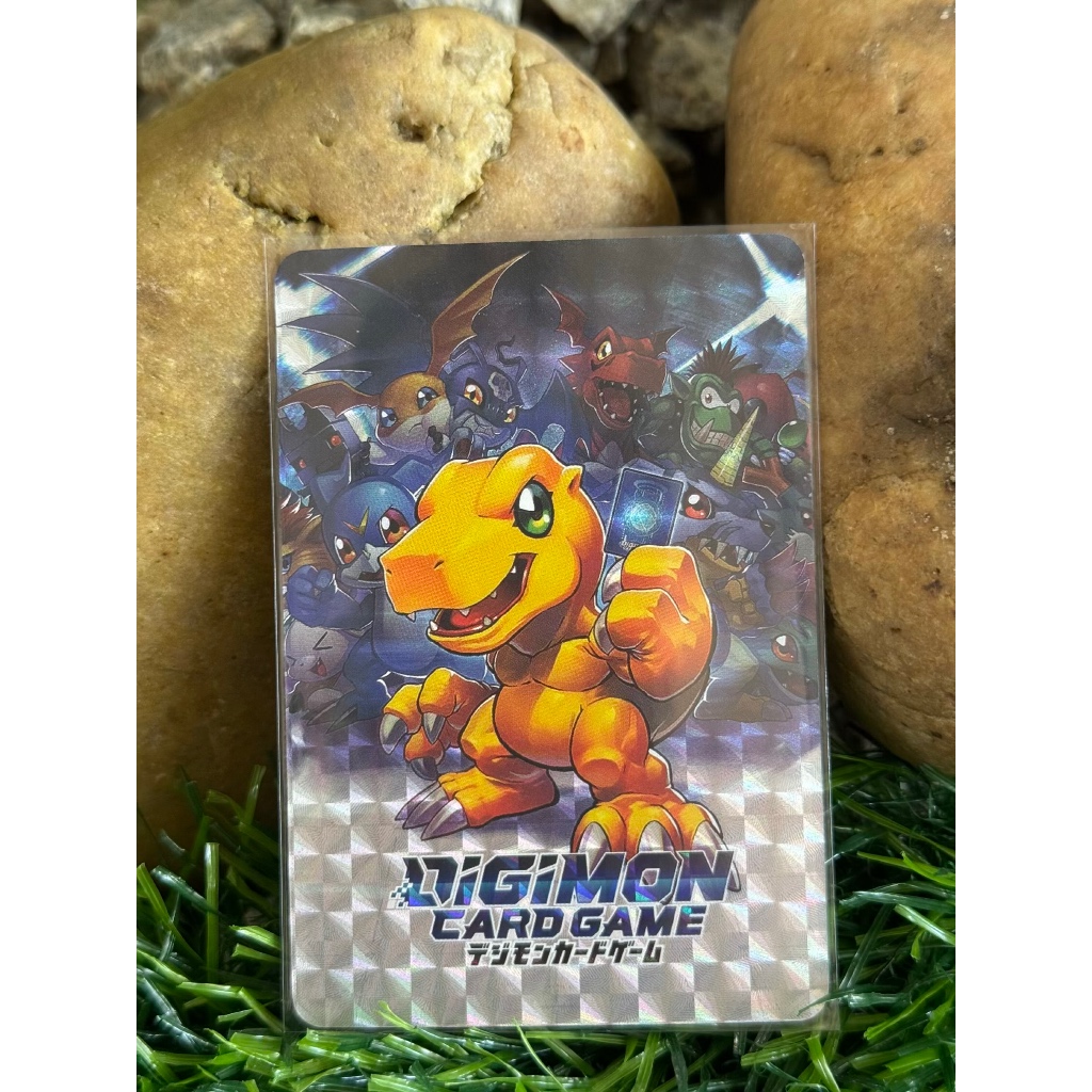 🔥 Digimon Premium Grail Replica – Ultra Texture Holo Edition w/ Sleeve ...