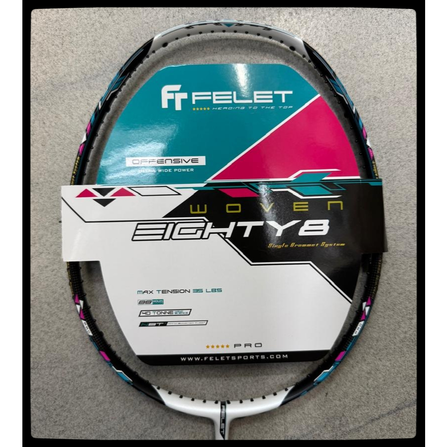 FELET Badminton Racket Woven Eighty8 (No Stringing) | Shopee Malaysia