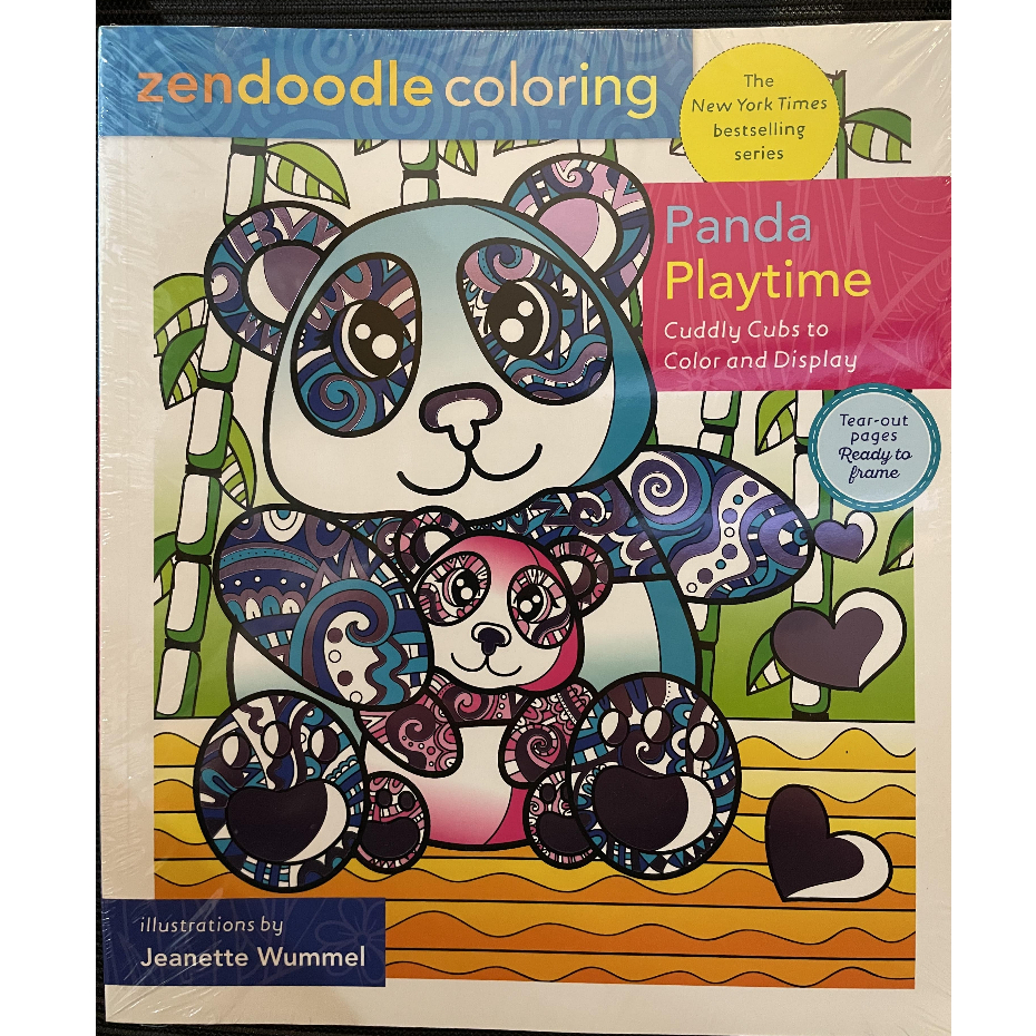 COLORING BOOK / BUKU MEWARNA / PANDA PLAYTIME / ZENDOODLE COLORING ...