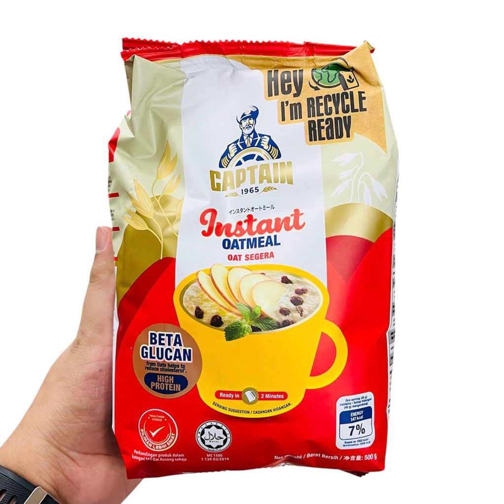 CAPTAIN INSTANT OATMEAL 500g | Shopee Malaysia