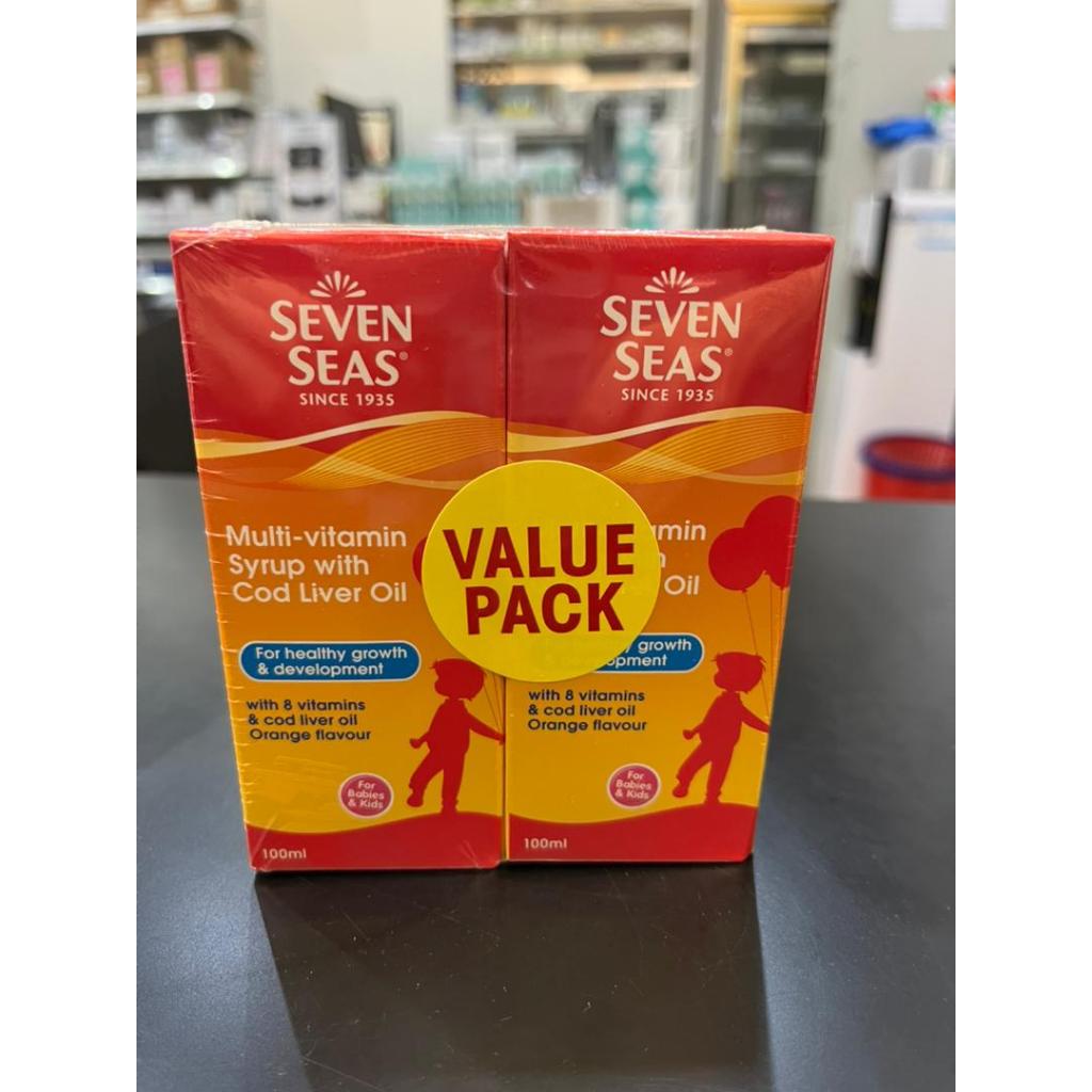 SEVEN SEAS MULTI-VITAMIN SYRUP WITH COD LIVER OIL 100ML +100ML (EXP: 30 ...