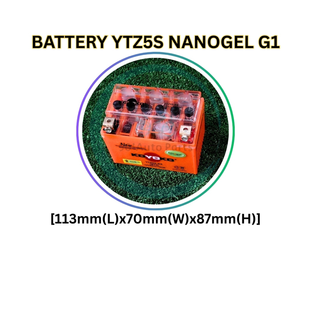 KOYOKO BATTERY YTZ5 YTZ5S G1 BATERI MOTOR Y15 Y16 LC 135 V2 V8 SRL 115 ...