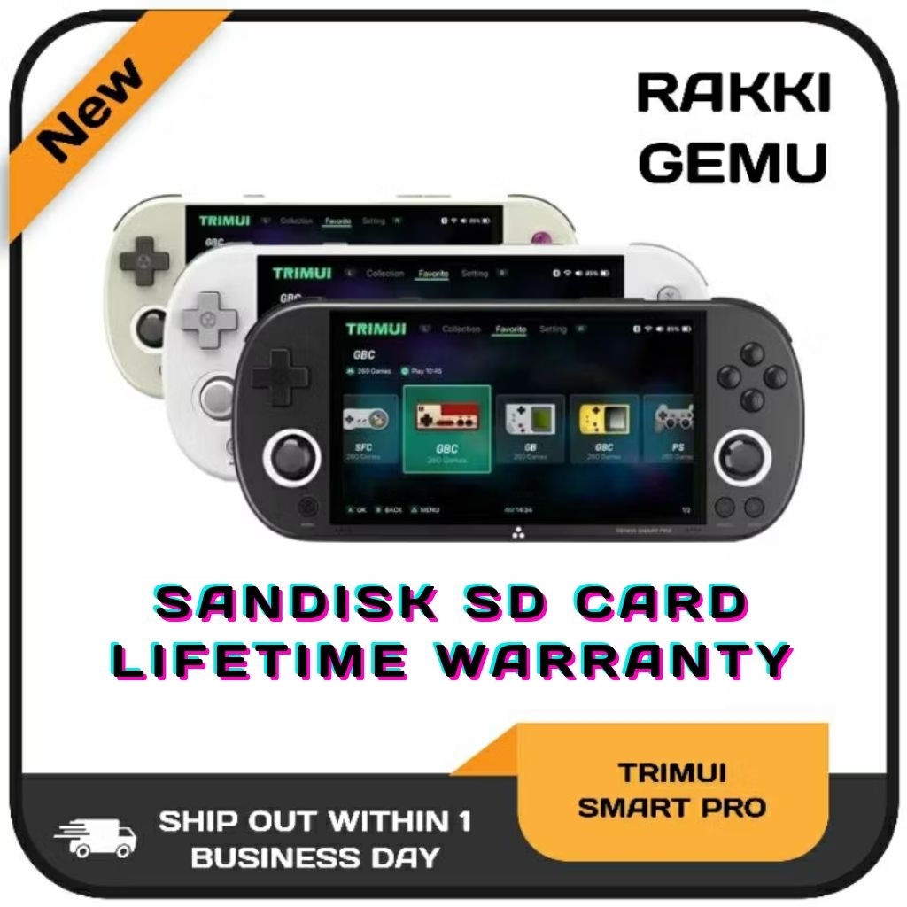 TRIMUI SMART PRO Open Source System IPS Handheld Console With 15000+ Games | Shopee Malaysia