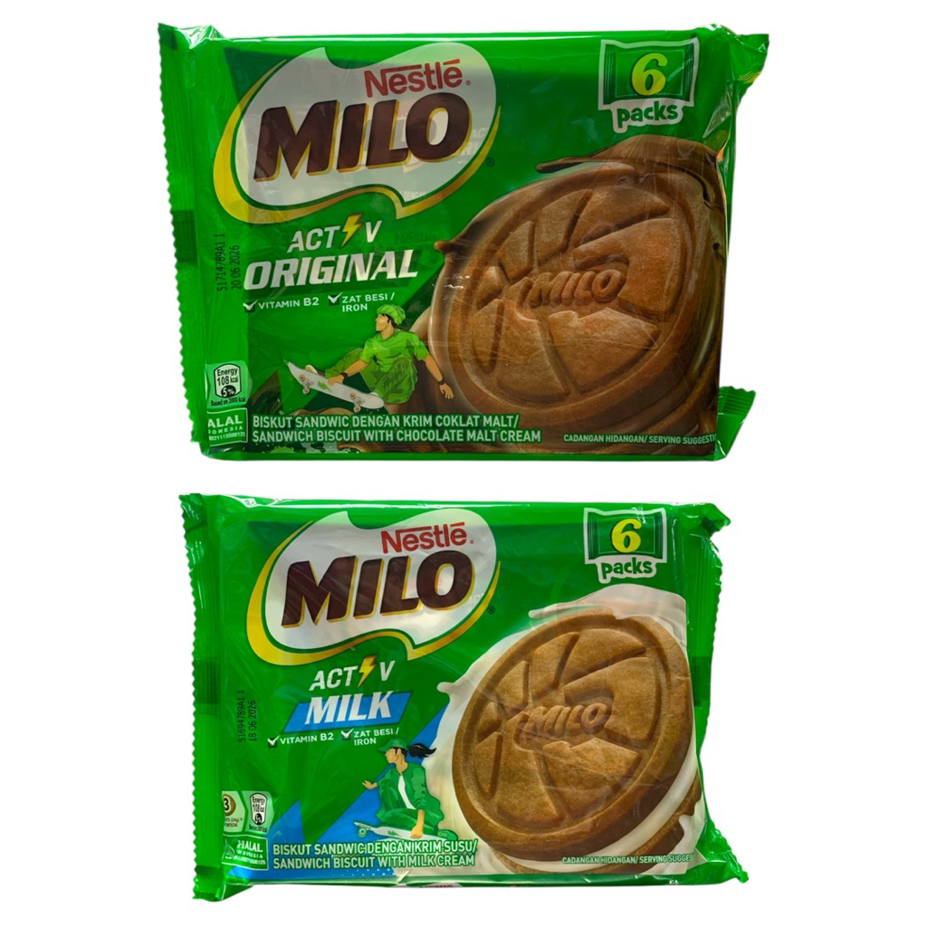 MILO BISCUITS ORIGINAL / MILK ( 6x24g ) Ready stock | Shopee Malaysia