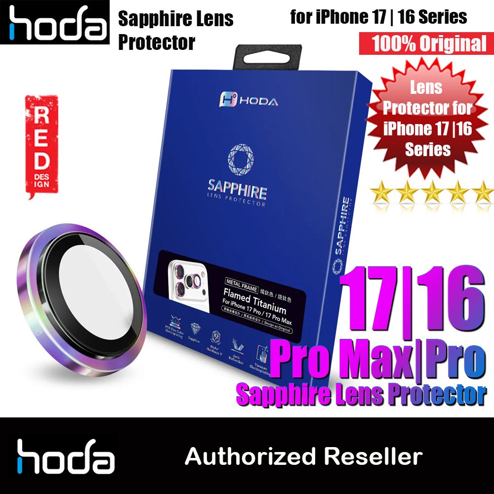 Hoda Sapphire Camera Lens Protector Frame for iPhone 17 Pro Max iPhone ...