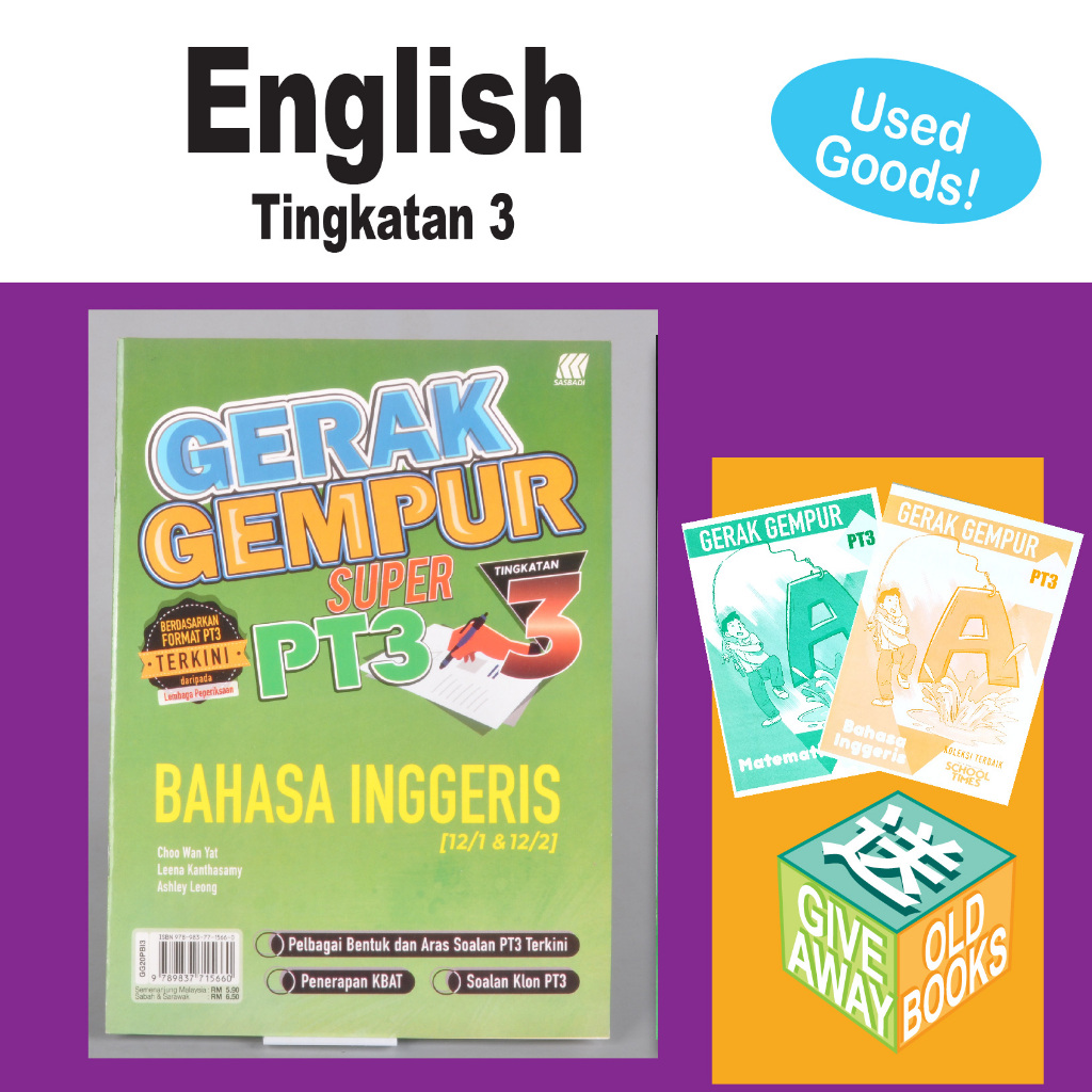 [EXE-T3 - Eng] PT3 Buku Latihan, Exercise Book, Tingkatan 3, English ...