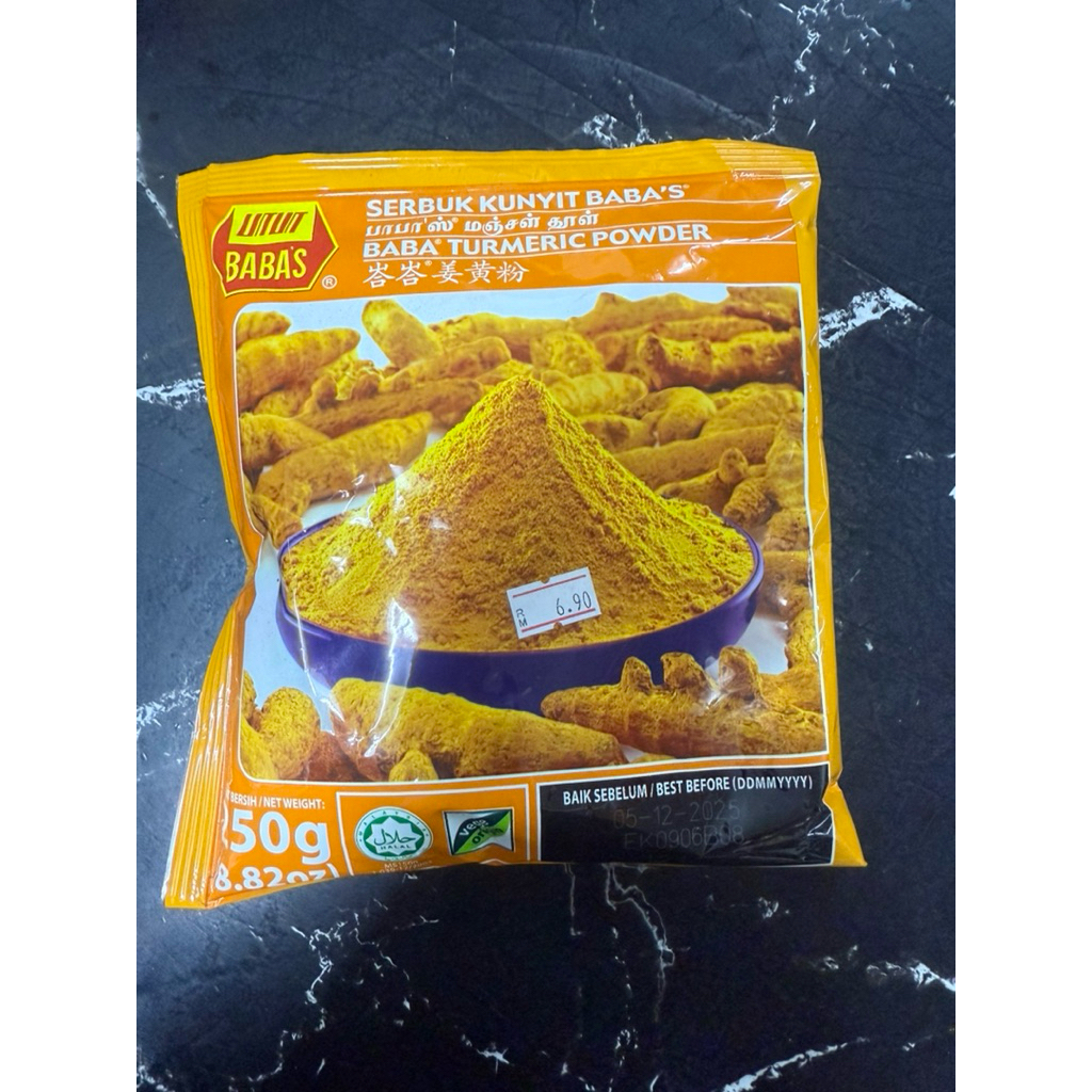 BABAS TURMERIC POWDER 125G|250G | Shopee Malaysia
