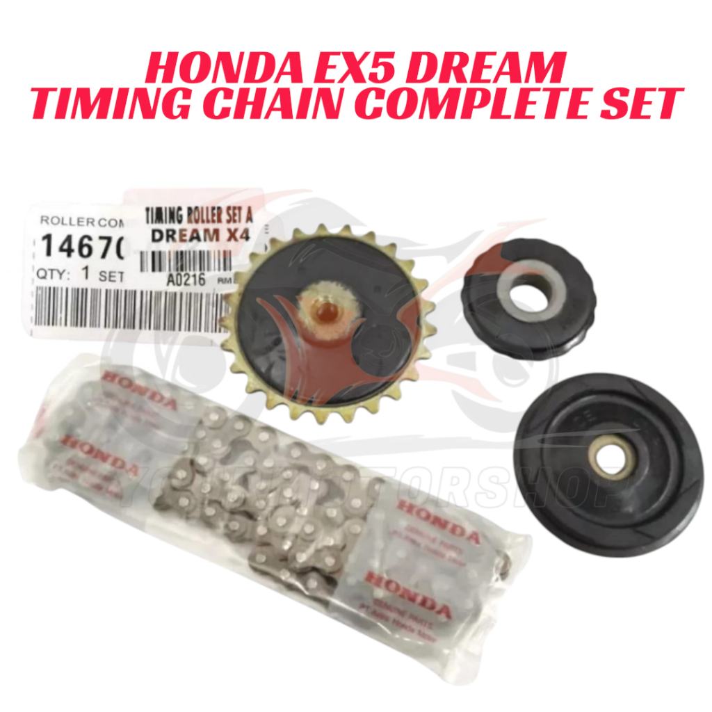 Thailand EX5 DREAM DREAM Timing Chain Complete Set Rantai Kecil Roller ...