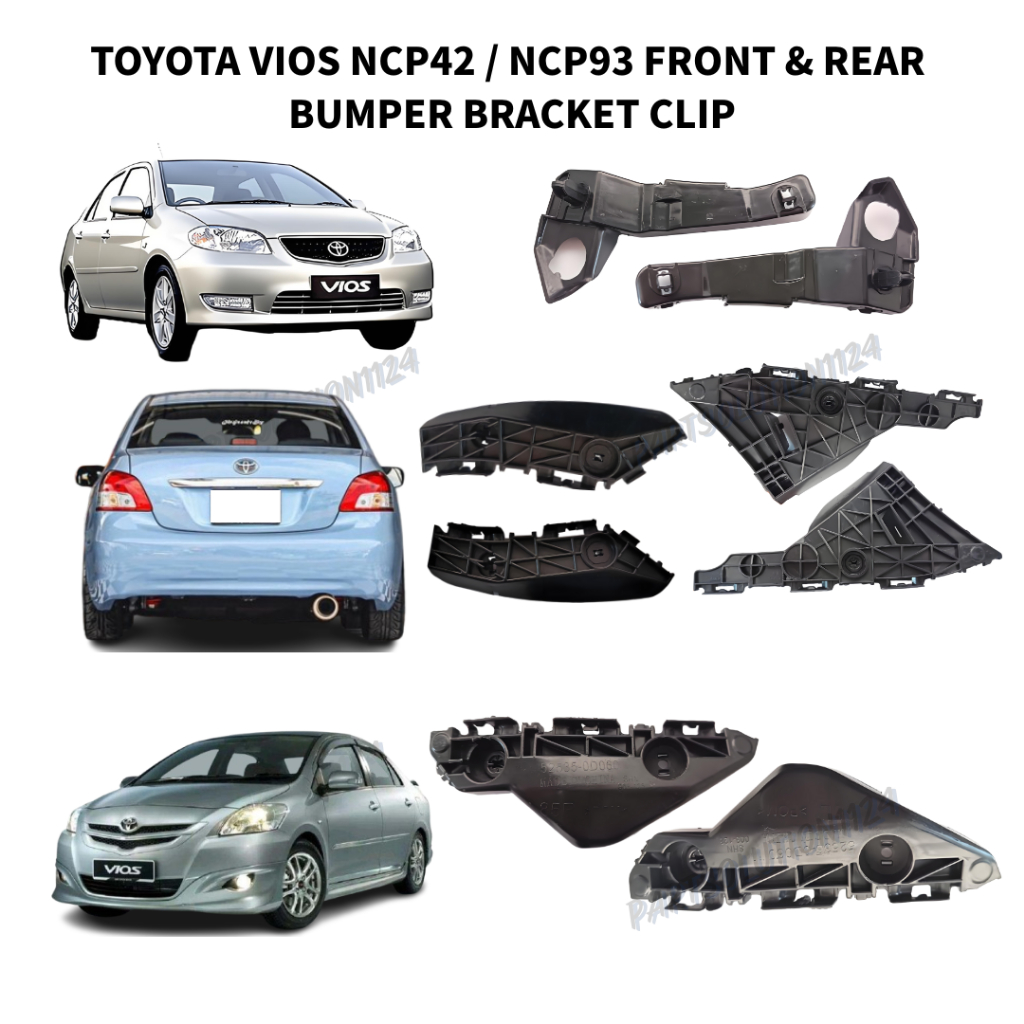 TOYOTA VIOS NCP42 / NCP93 FRONT & REAR BUMPER BRACKET CLIP | Shopee ...