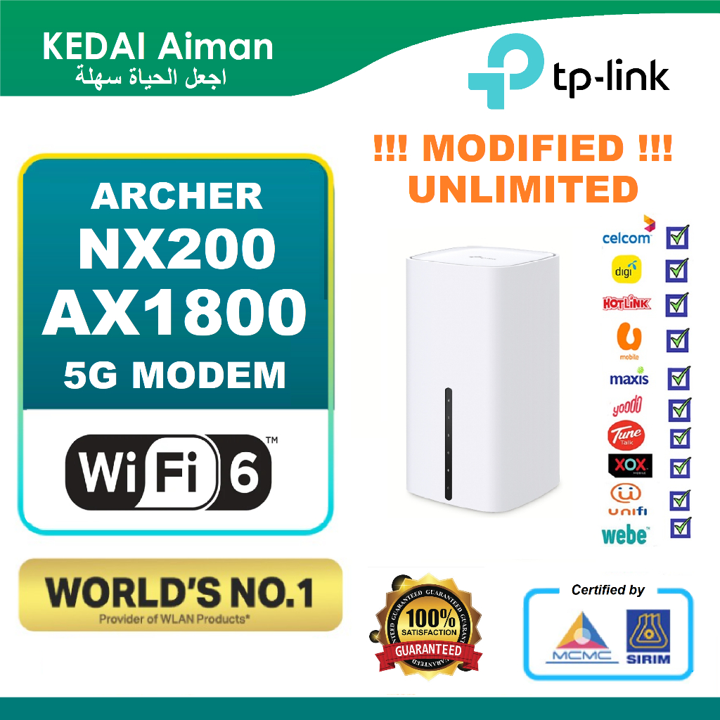 TP-LINK Archer NX200 5G AX1800 Wireless Dual-Band Gigabit Router | Shopee Malaysia