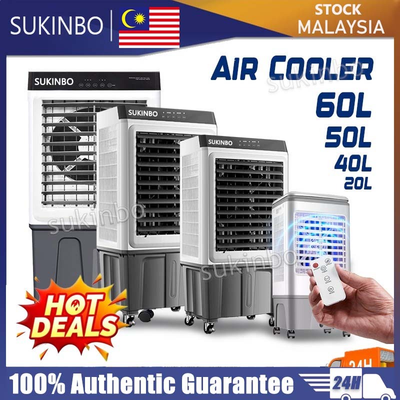 SUKINBO 80L/60L/50L/40L Portable Air Cooler Air Conditioner Save Power ...