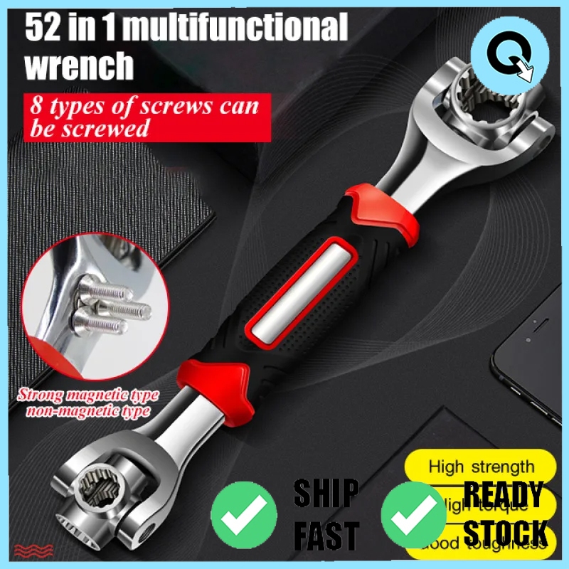 QFL 52In1 Multi Torque Wrench Double-Headed 360-Degree Rotating ...