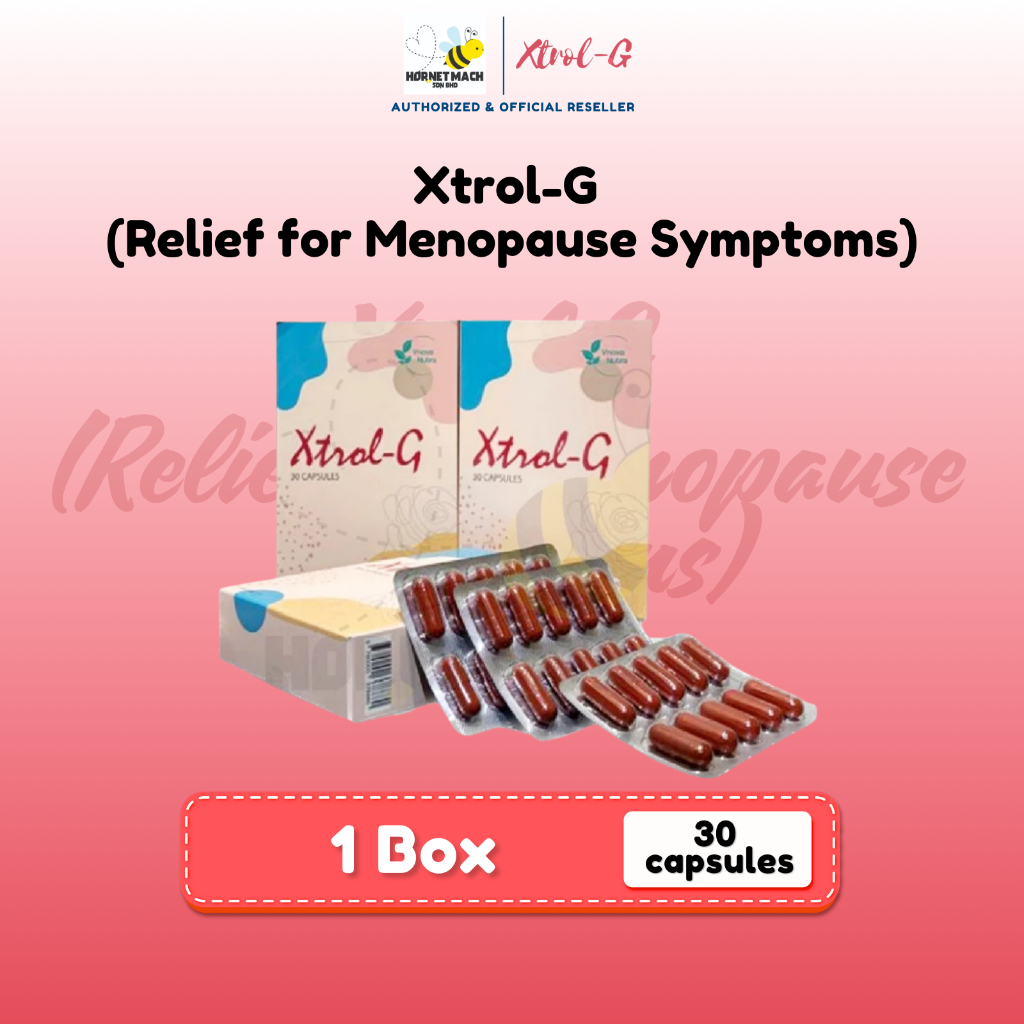 Xtrol-G (Relief for Menopause Symptoms) 30 Capsules l Pil Kawalan ...
