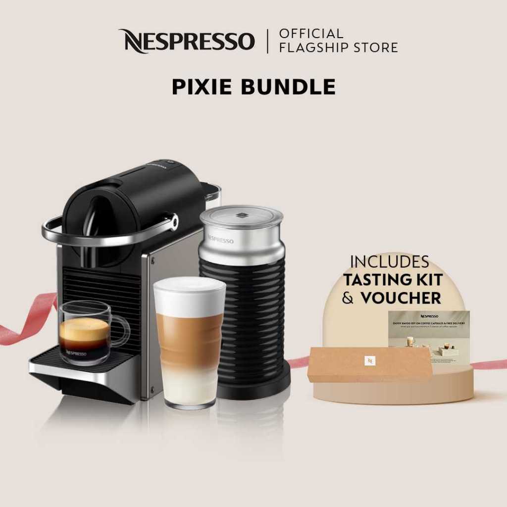 Nespresso Pixie Coffee Machine Bundle Electric Titan / Coffee Maker ...