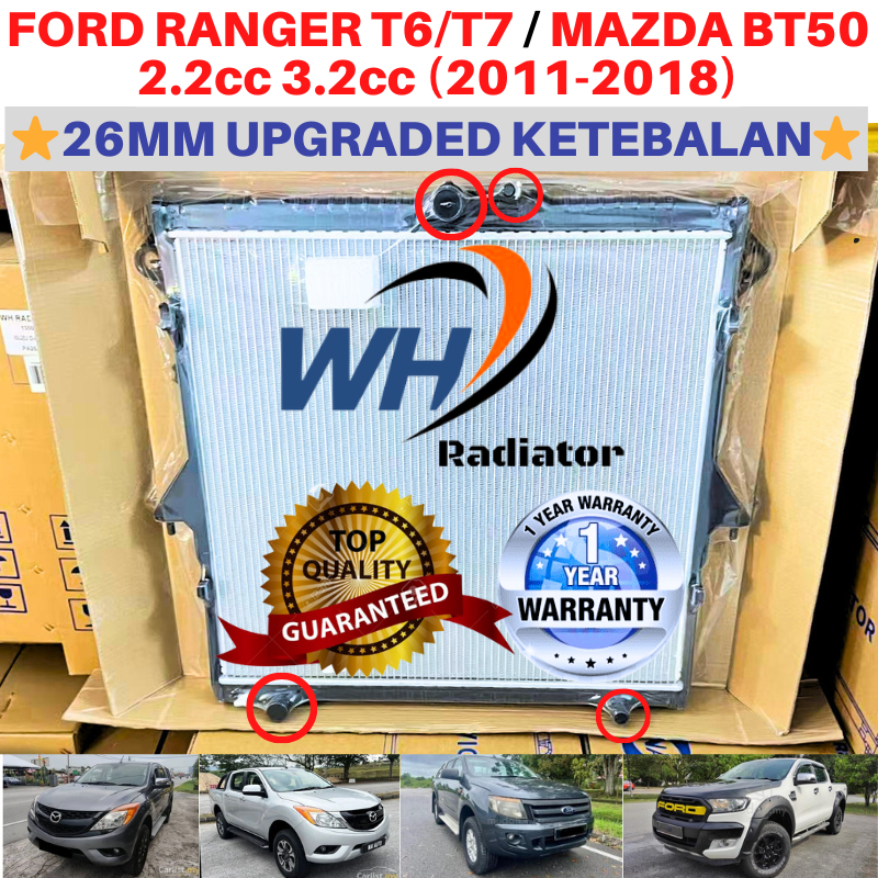 FORD RANGER T6 T7 / MAZDA BT50 2.2cc 3.2cc 11' (26mm)Double Layer TOP ...
