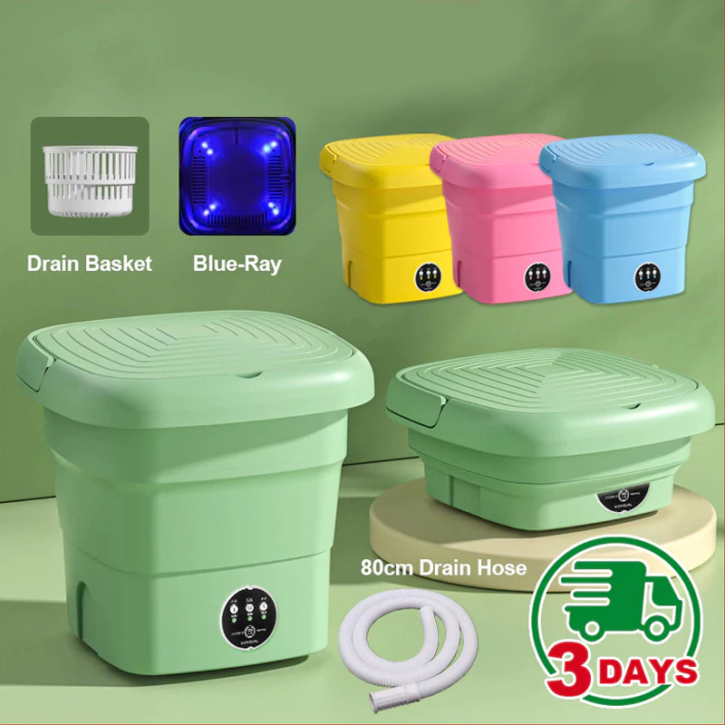 Mesin Basuh Mini Washing Machine Portable Travel Laundry Washer Baby ...