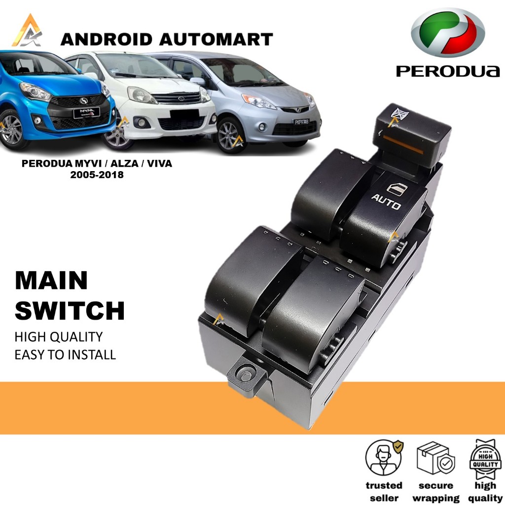 PERODUA MYVI / ALZA / VIVA / 2005-2018 MAIN SWITCH POWER WINDOW MAIN ...