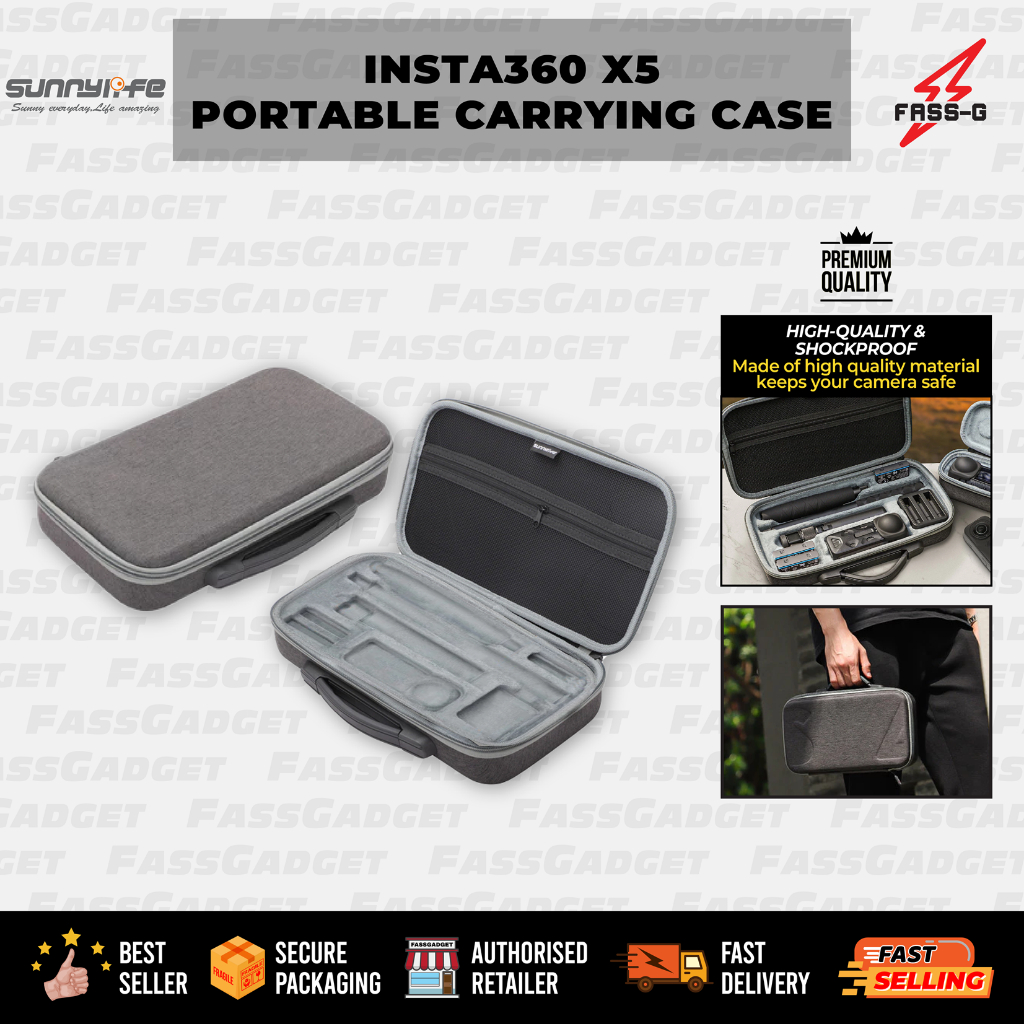 Insta360 X5 Readystock Portable Carrying Case (Sunnylife) | Shopee Malaysia
