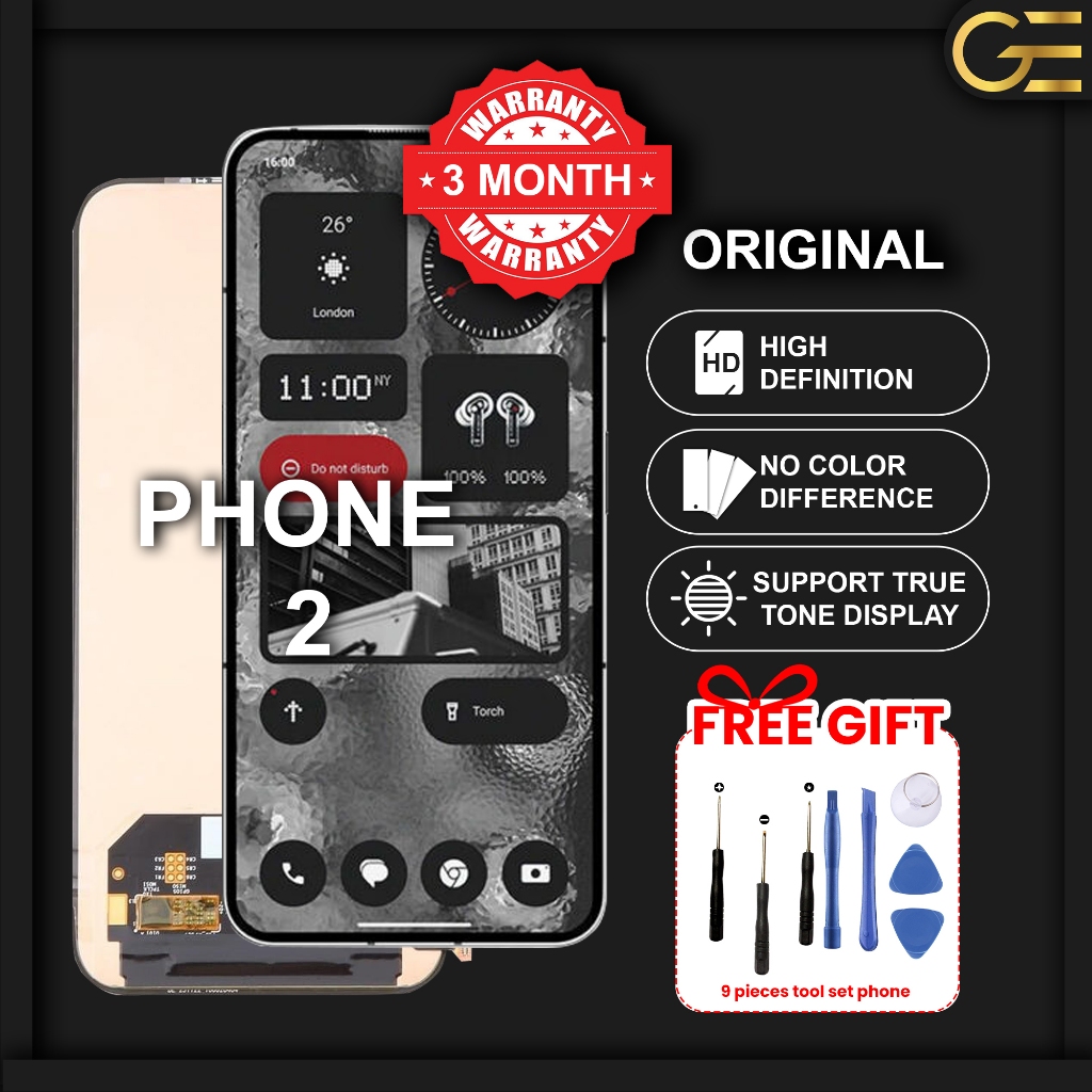 Original Nothing Phone 2 Nothing 2 LCD screen, touch screen digitizer ...