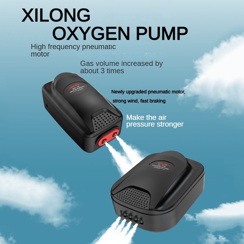 Aquarium XILONG High Frequency Oxygen Pump Air pump Hight Volume ...