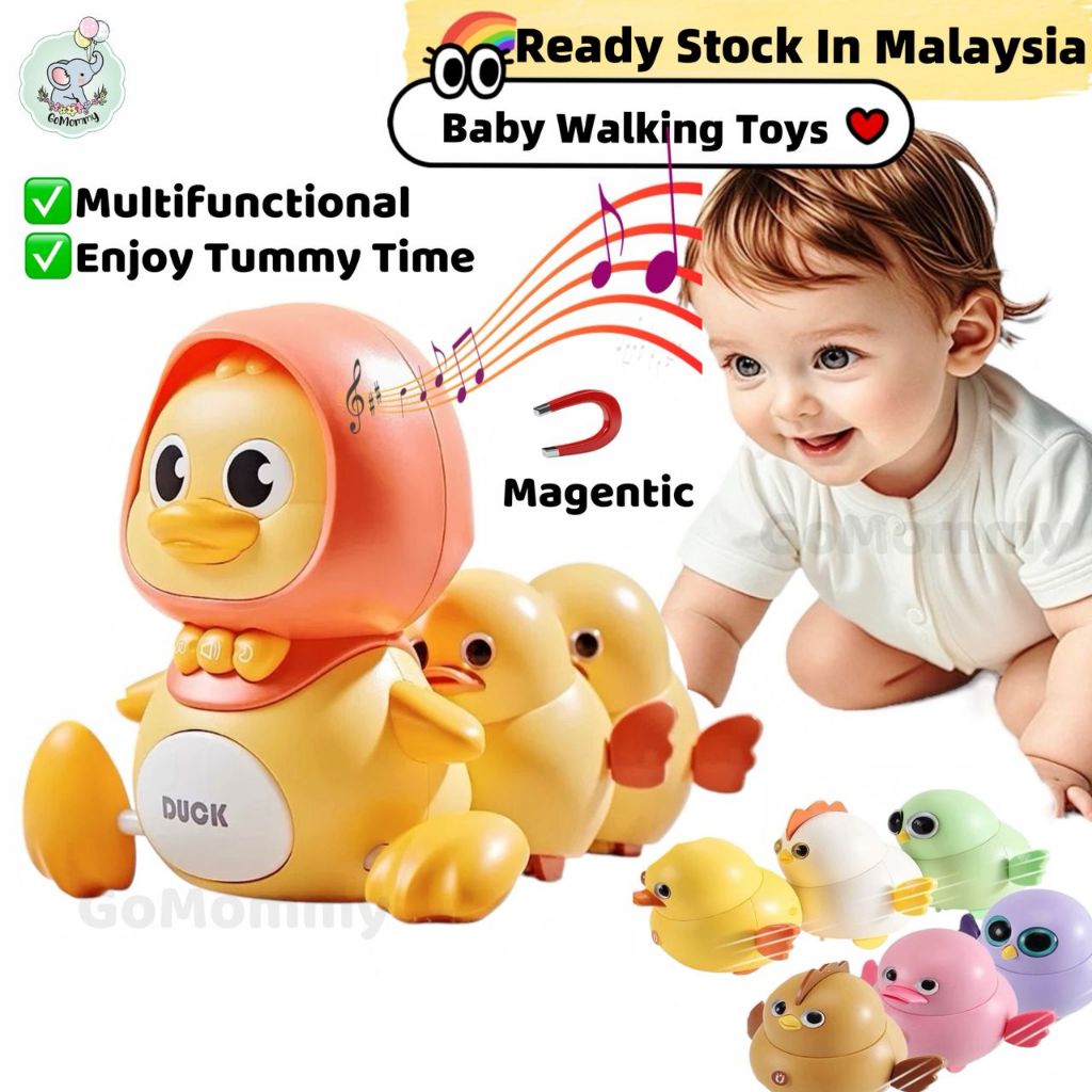 Animals Walking Electric Toys Swinging Magnetic Walk Chicken Duck Eagle ...