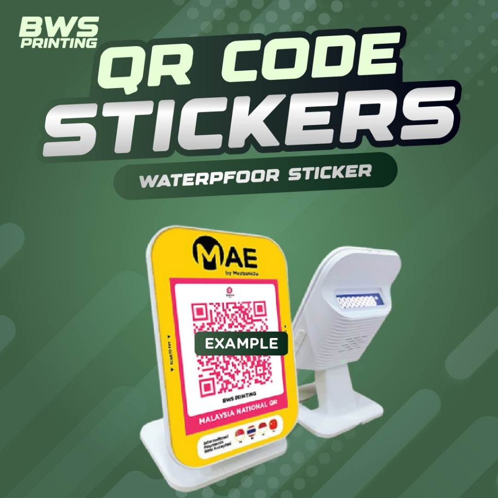 MAE Soundbox Sticker Replacement Duitnow QR Code - Duitnow QR Sticker ...
