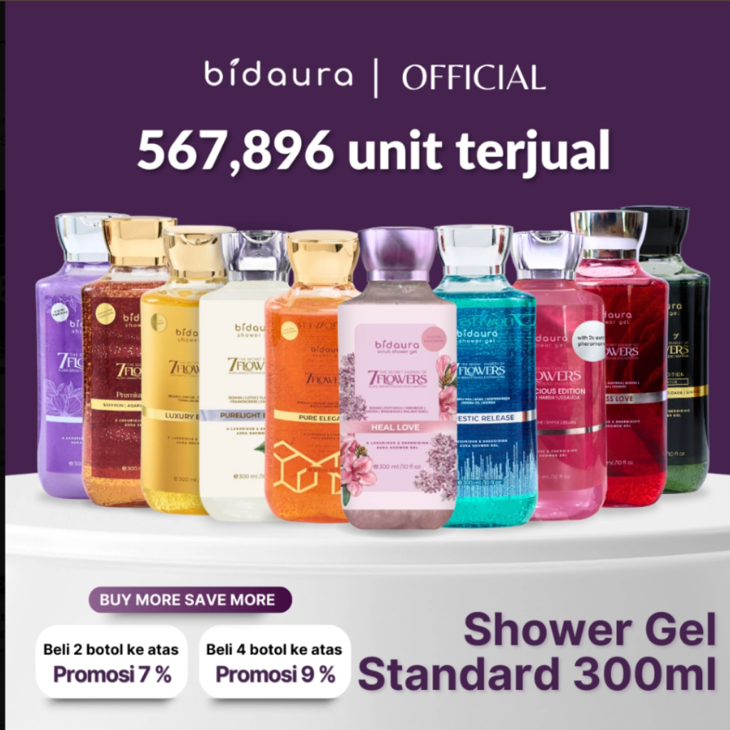 Bidaura Official Mandian Aura 7 Bunga 88ml & 300ml - Rahsia Seri Wajah ...