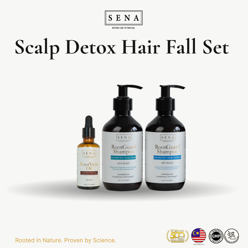 SENA Hair Fall Control Set – Minyak & Syampu Rambut Gugur | Kawal ...