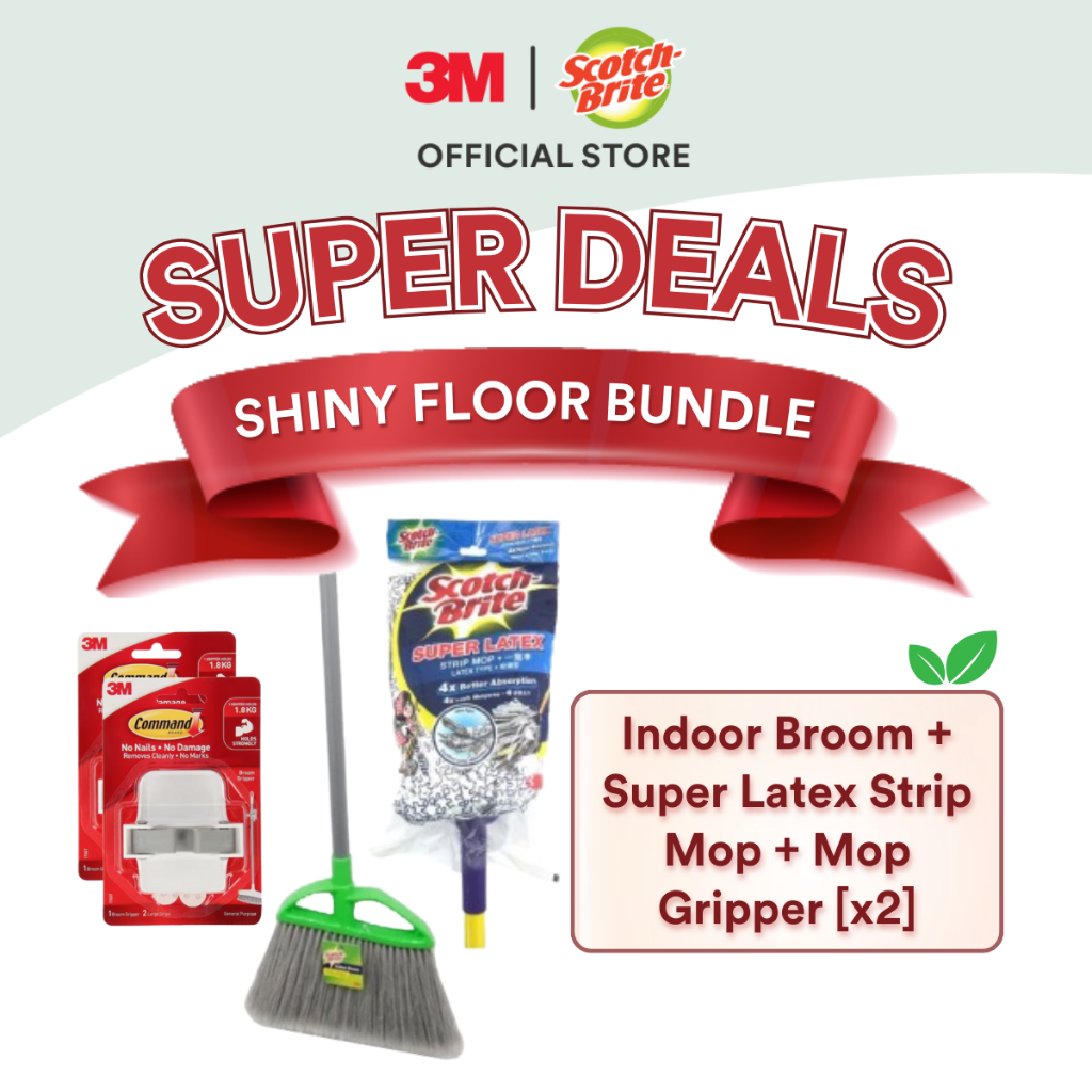 [Super Deals - Shiny Floor Bundle] 3M™ Scotch-Brite™ Indoor Broom ...