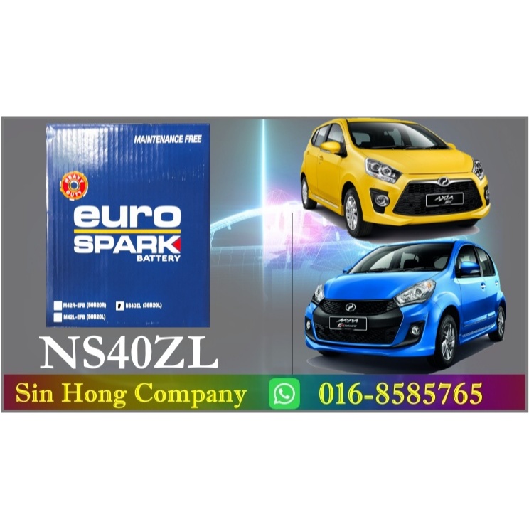 EURO SPARK NS40ZL MF BATTERY | Shopee Malaysia
