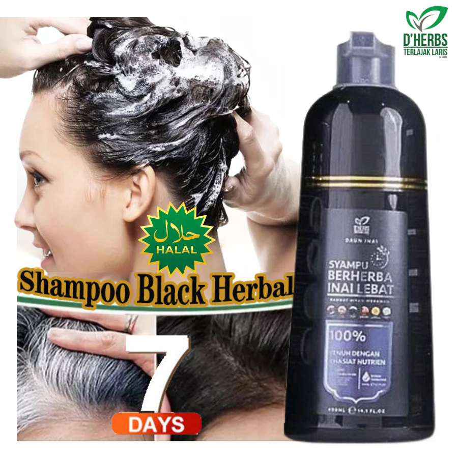 Dherbs Shampoo Inai Rambut Halal Sah Solat, Pewarna Rambut Natural ...