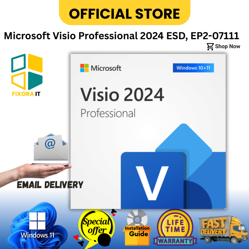 Microsoft Visio Professional 2024 Digital, EP2-07111 | Shopee Malaysia