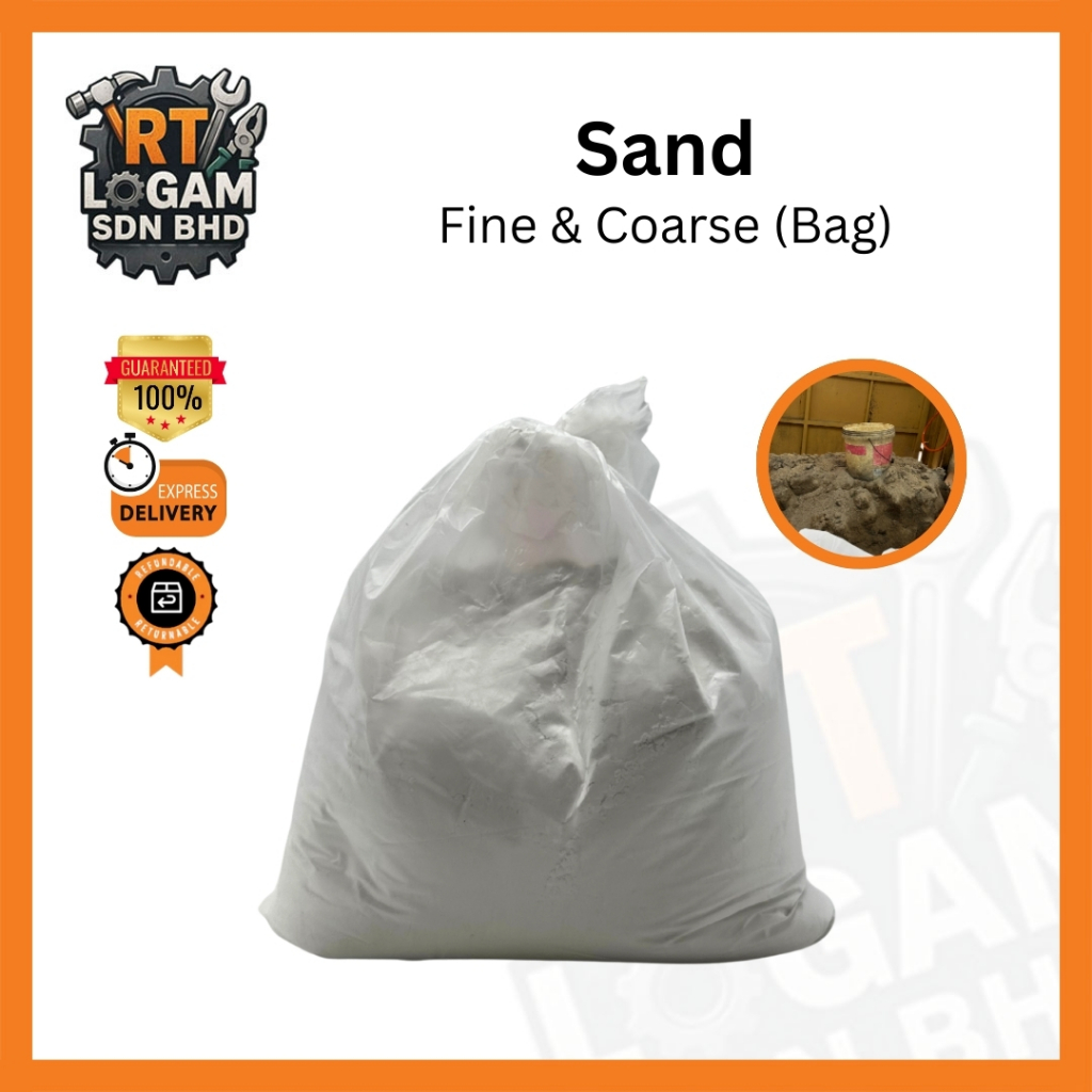 Coarse & Fine Sand (1kg 3kg 5kg) Pasir Kasar Halus concrete plastering ...