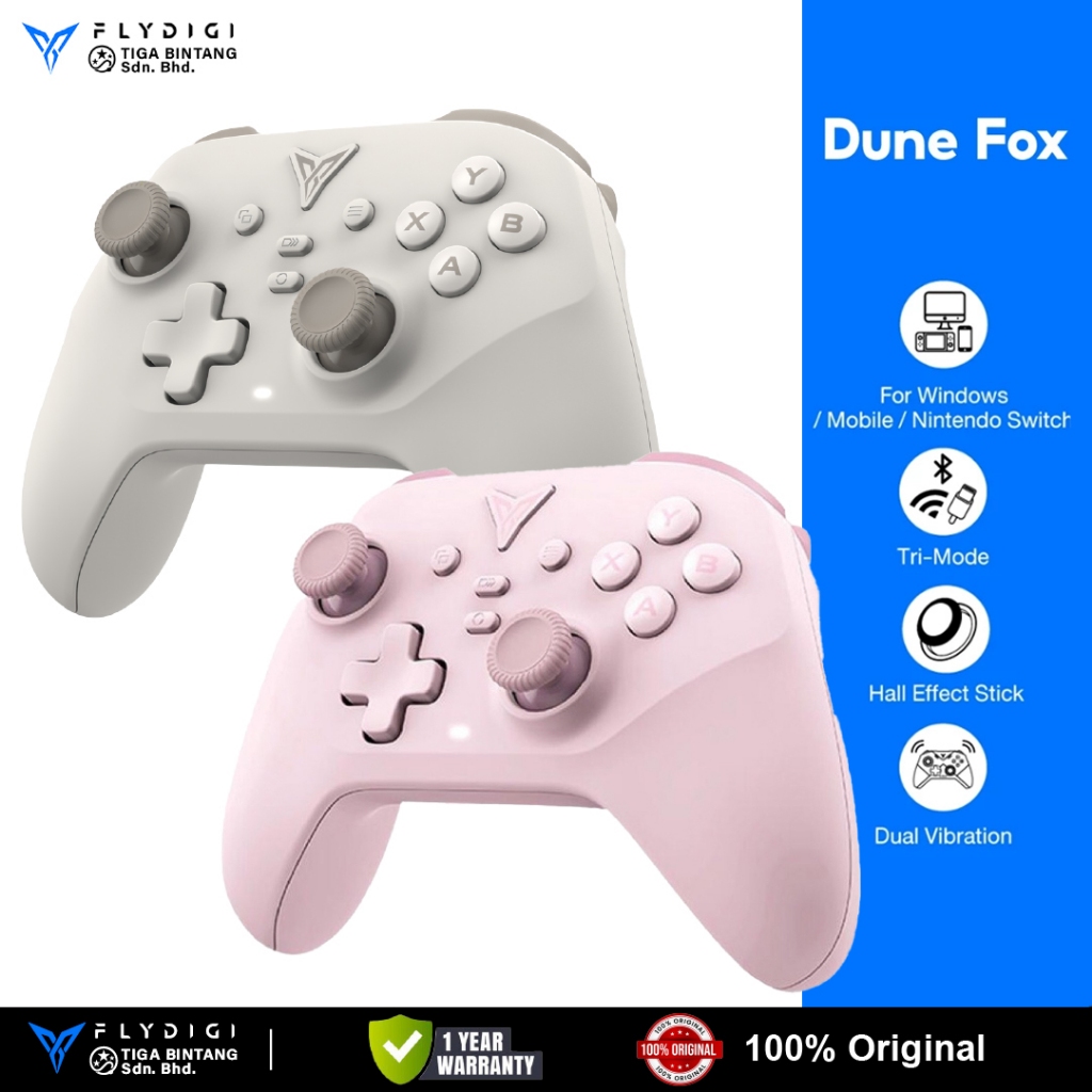 FLYDIGI DuneFox 2.4g Wireless PC Controller, Hall Effect Joysticks ...