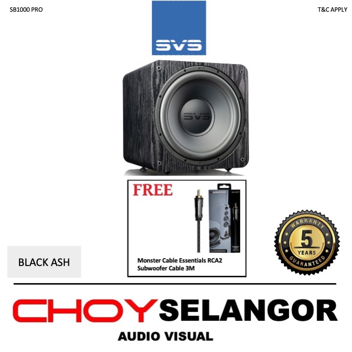 SVS SB1000 Pro 12″ Subwoofer (Black Ash) | Shopee Malaysia