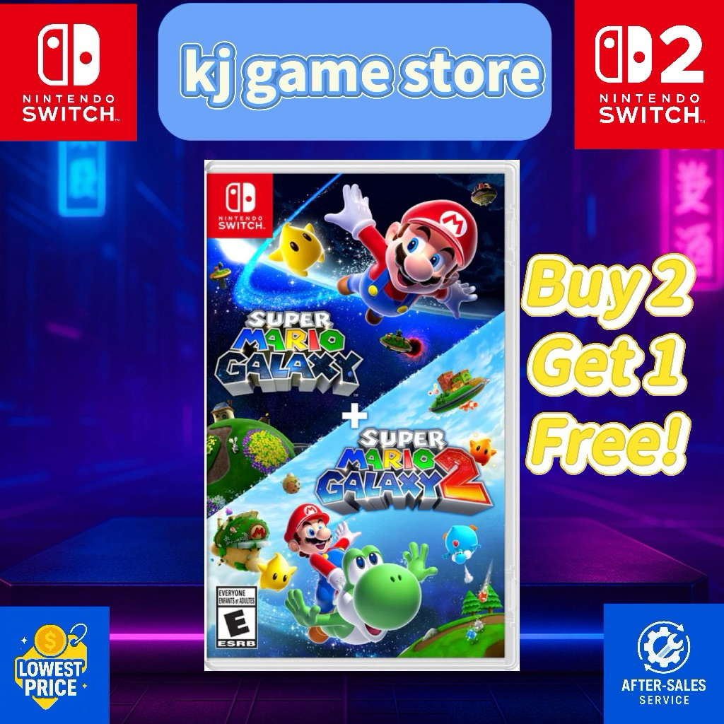 NS NS2 Nintendo Switch / Nintendo Switch 2 Super Mario Galaxy + Super ...