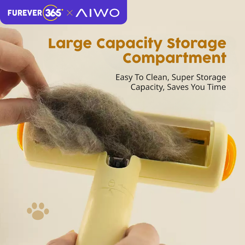 FUREVER365 | Reusable Pet Hair Remover | Portable Roller Brush for Cat ...