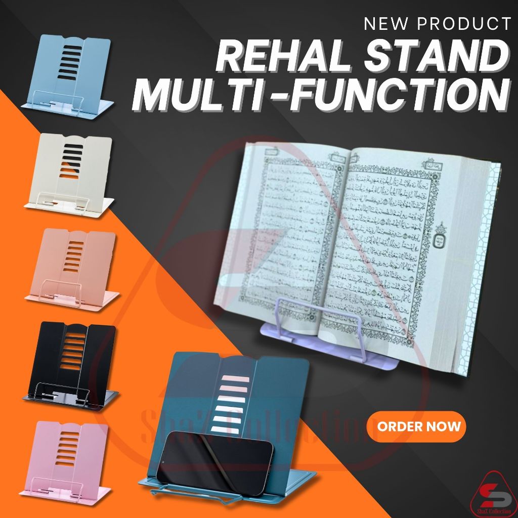 Metal Book Stand Muslim Islam AI-Quran Prayer Sembahyang Solat Reading ...