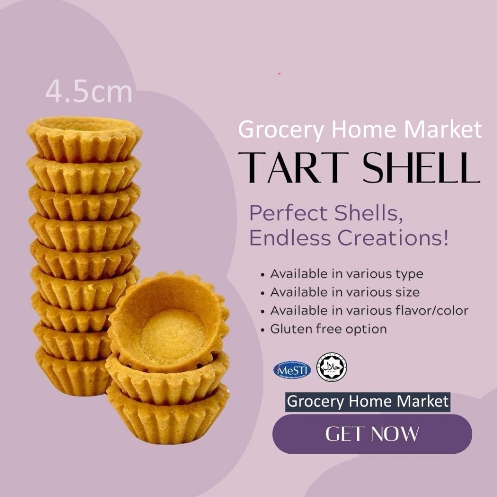 KULIT TART SHELL 4.5cm (ORIGINAL) Halal Product | Shopee Malaysia
