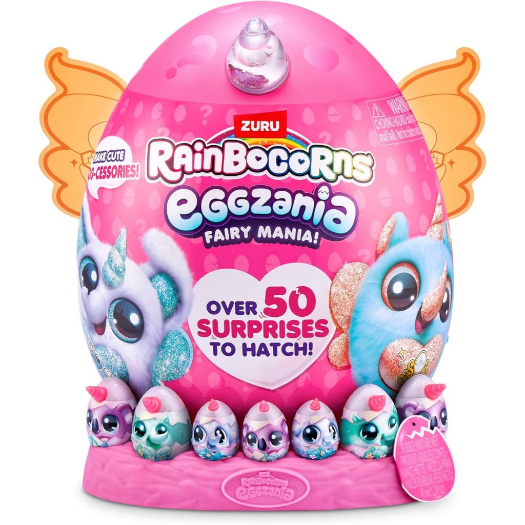 {ORIGINAL} ZURU RAINBOCORNS EGGZANIA FAIRY MANIA & MINI MANIA PLUSH TOY ...