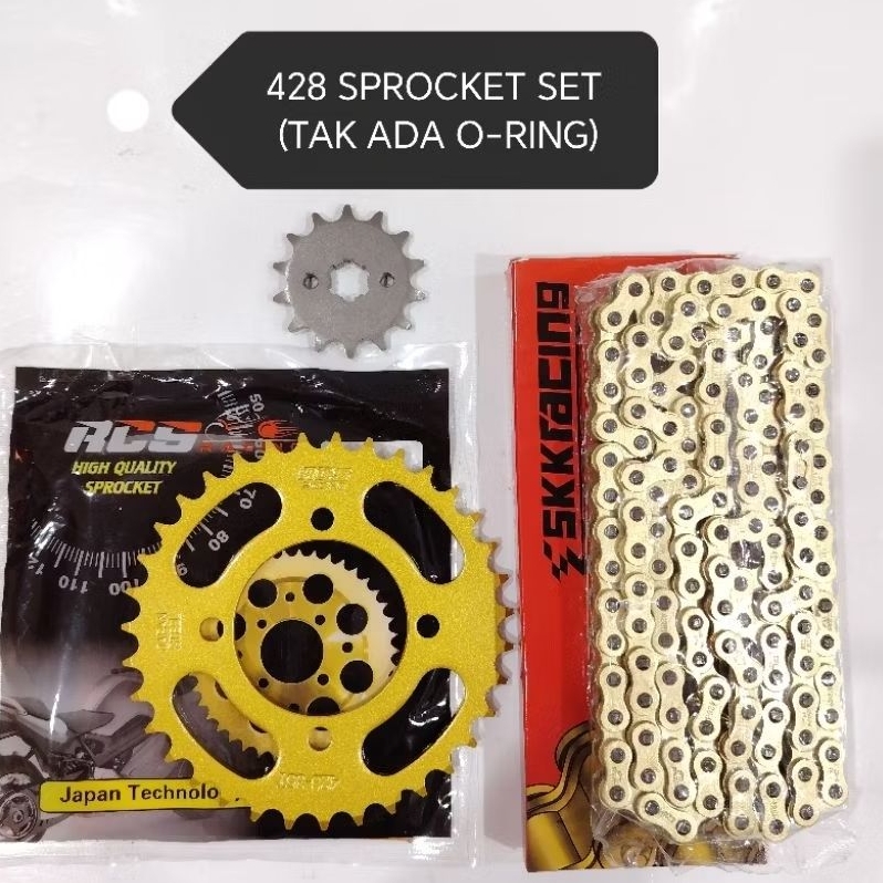 428 SPROCKET SET AVETA VS2 115/AVETA RANGER 115 SPROCKET RANTAI 428 ...