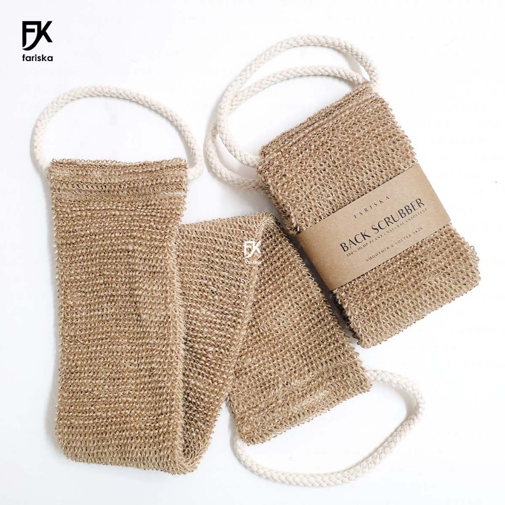 Back Scrubber l Natural Hemp Jute l Ecofriendly Natural Loofah l ...