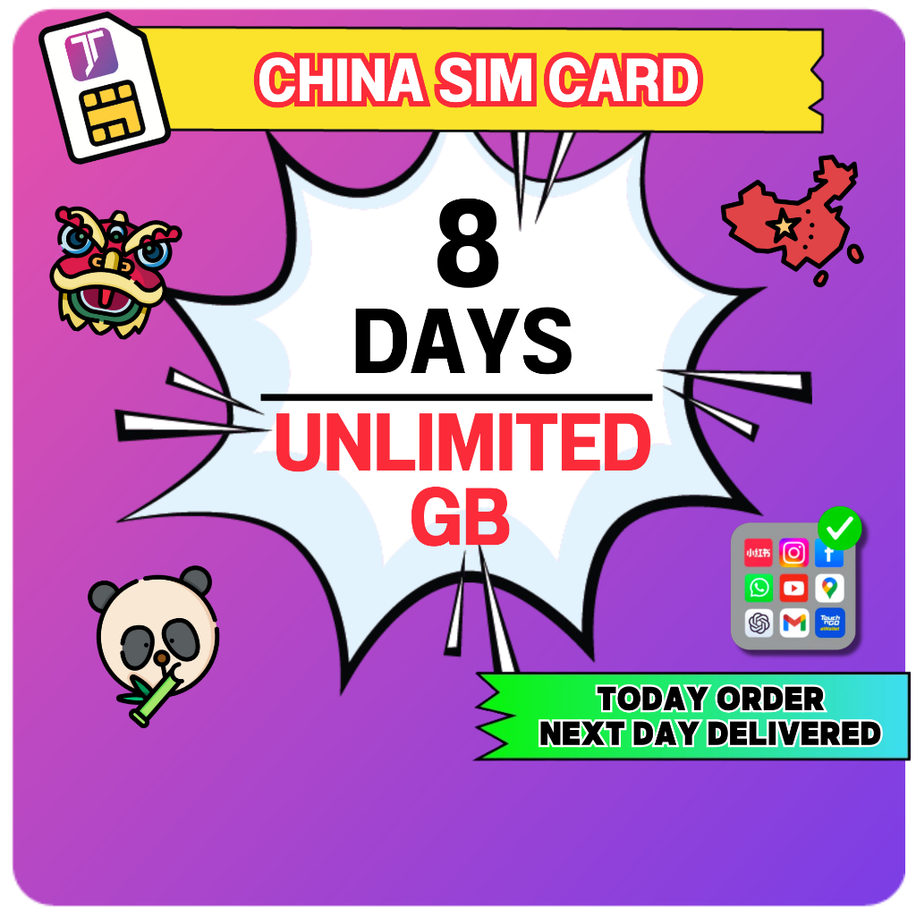 J Travel【 China SIM Card 】【 🔥CHEAPEST UNLIMITED 】China Roaming SIM Card ...