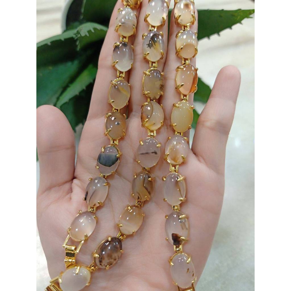 Rantai Tangan Batu Serai Emas Suasa 18K 1Pcs (Corak Random) | Shopee ...