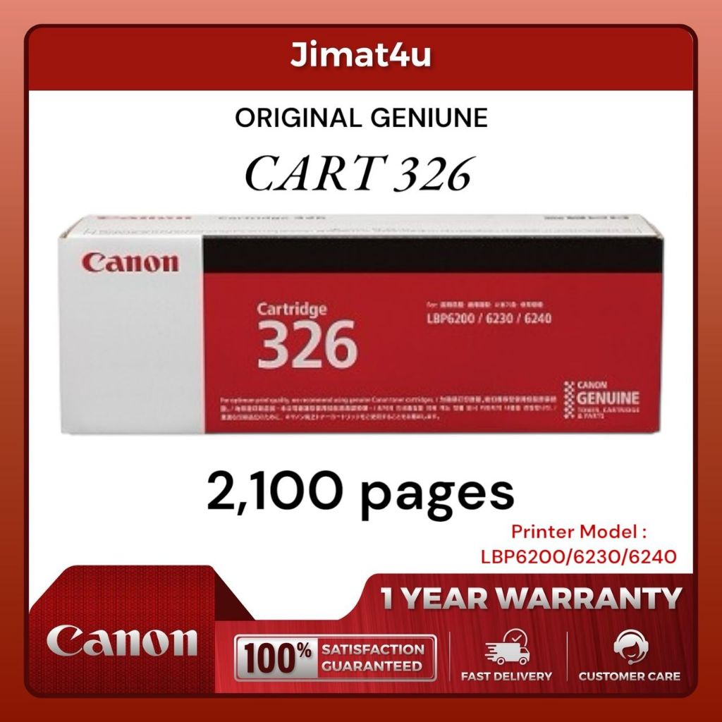 CANON CART 326 Original Laserjet Toner Cartridge For CANON LBP3200 ...