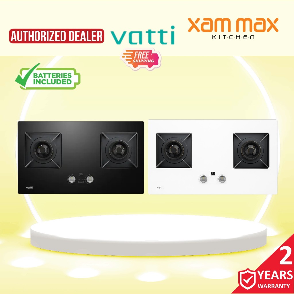 Vatti - C822G Gas Cooker Stove / Black / White Gas Hob | Shopee Malaysia
