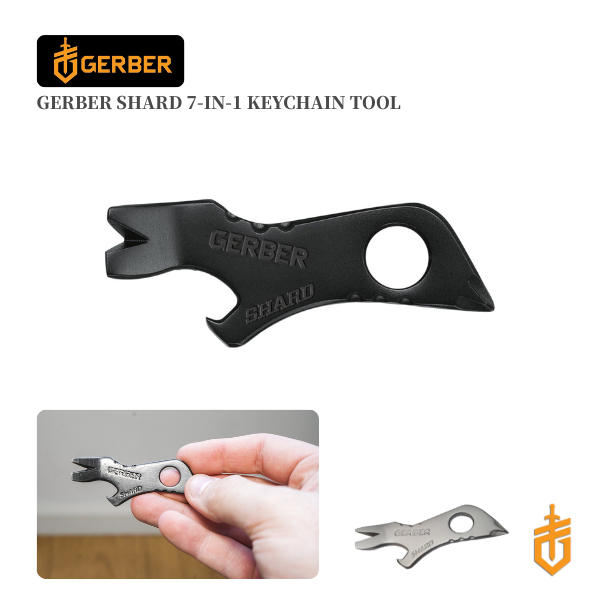 TL119 GERBER Gear Shard Keychain Tool Blister/7in1 Keychain Bottle ...