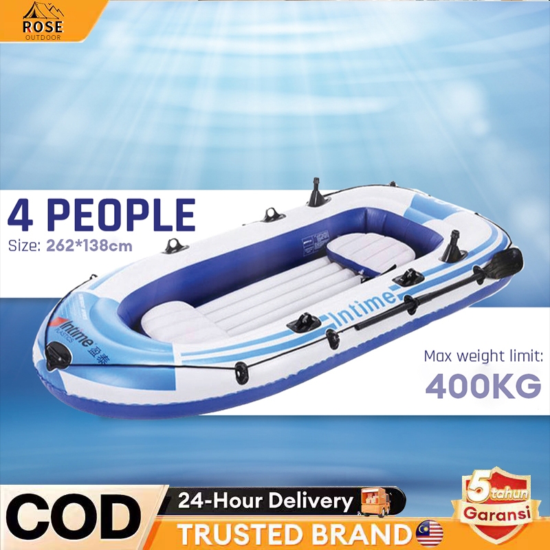 【ROSE】Inflatable Boat kayak fishing boat Intex 2 3 4 person bot angin ...