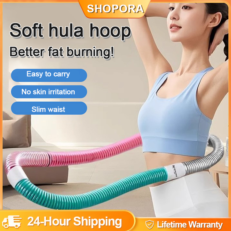 Spring Hula Hoop dengan Pemberat Tambahan – Alat Senaman Pilates untuk ...