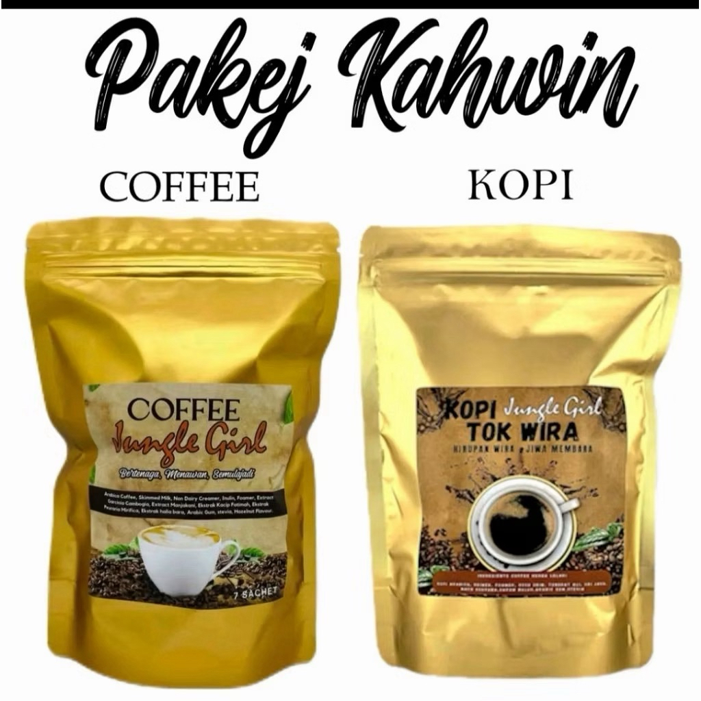 [PAKEJ KAHWIN] Coffee Jungle Girl + Kopi Tok Wira (Lelaki) JUNGLE GIRL ...